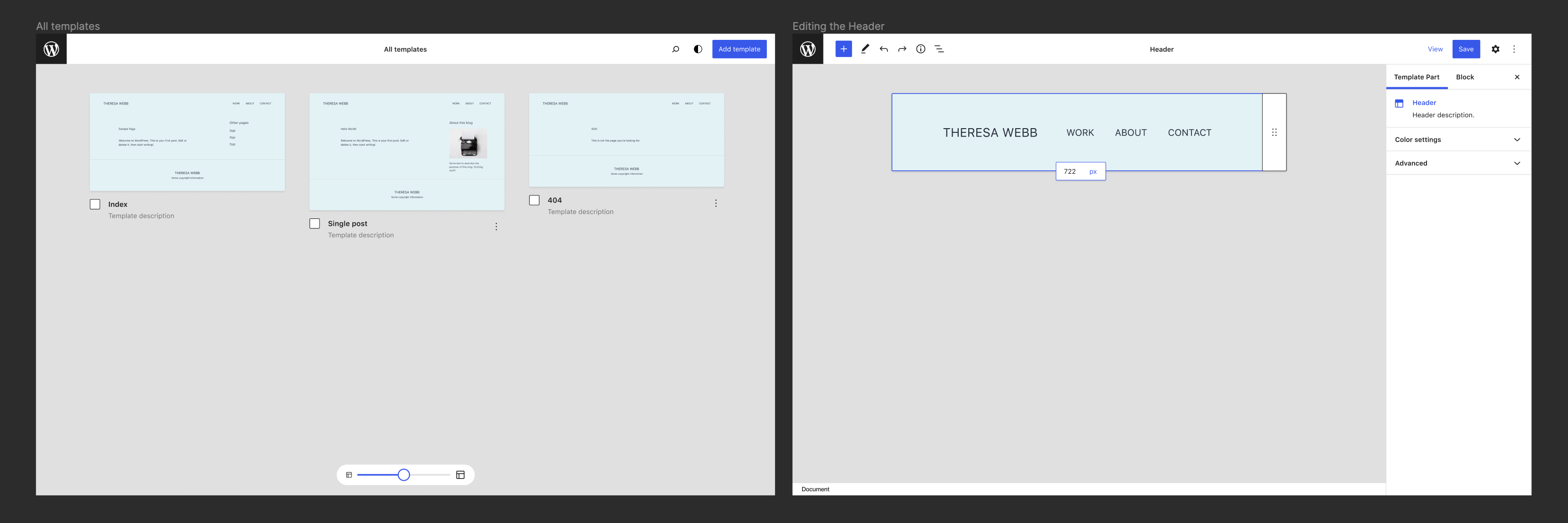 Zooming in and out of templates – James Koster